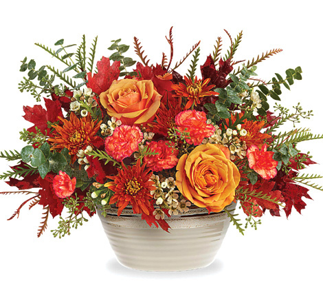 Teleflora Rustic Harvest Centerpiece - Thanksgiving Flowers