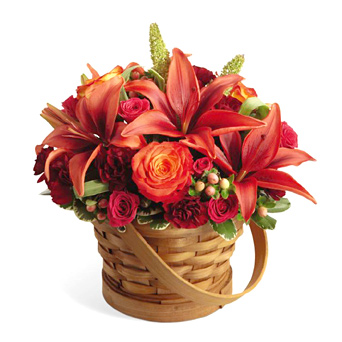 FTD Abundant Harvest Fall Flowers Basket by 1-800-FLORALS